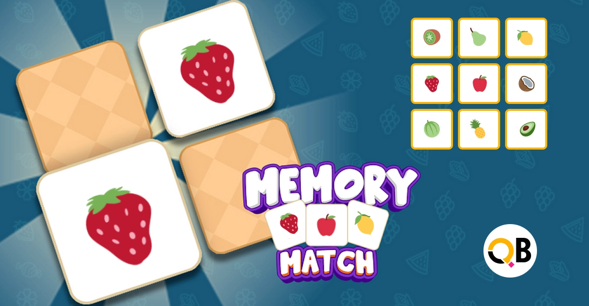 Memory Match Puzzle Online | Free Fun Brain Game at Quizbombs