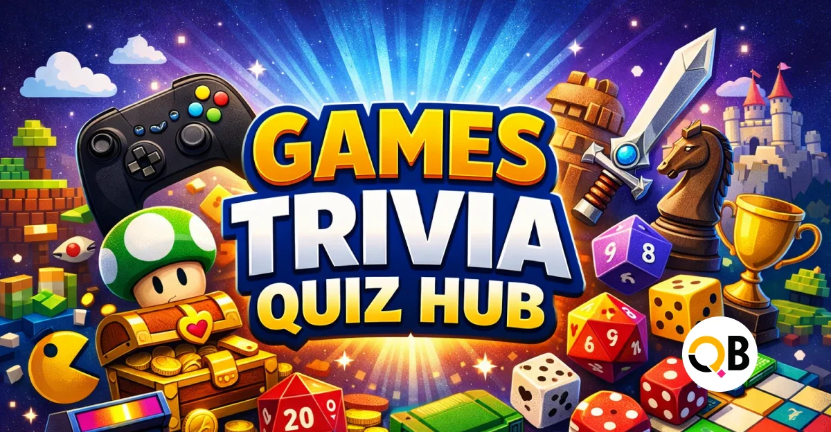 Games Trivia Quiz Hub, Test Your Knowledge of Popular Games